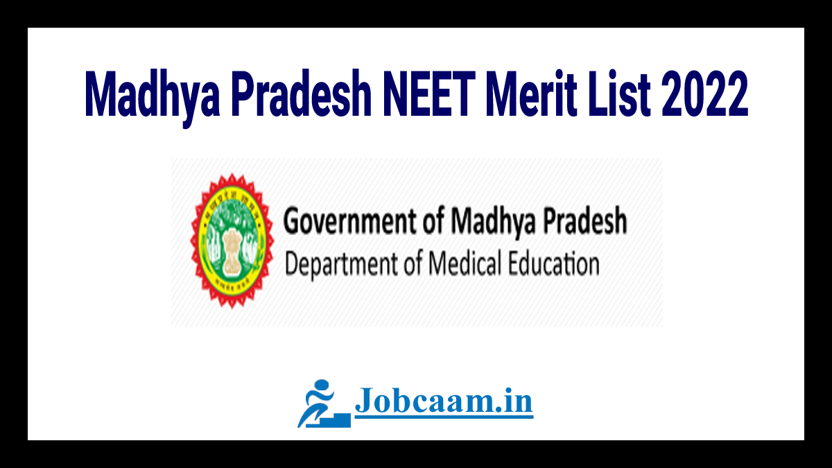 Mp Neet Merit List 2022 Download The Madhya Pradesh Medical Counselling
